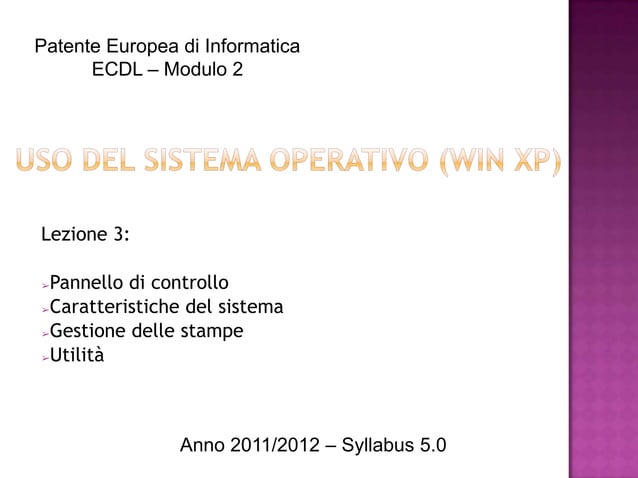 Modulo 2 - Lezione 3 | PPSX | Computing | Technology & Computing