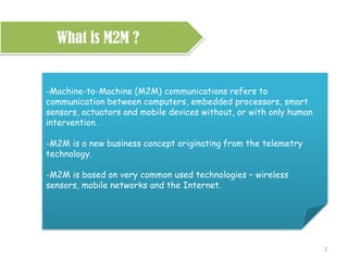 M2M - Machine to Machine Technology | PPTX