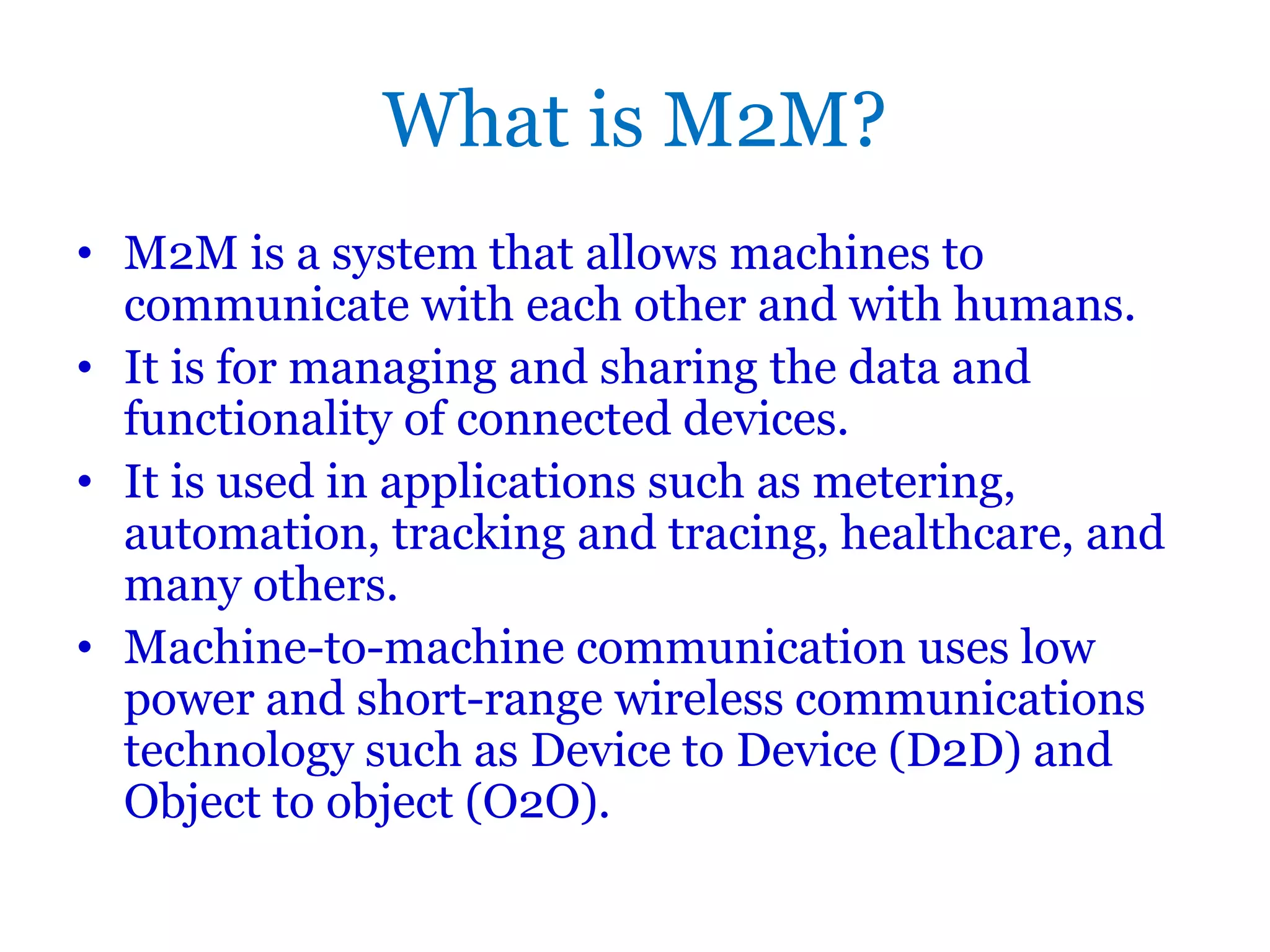 M2M.pptx | Technology & Computing