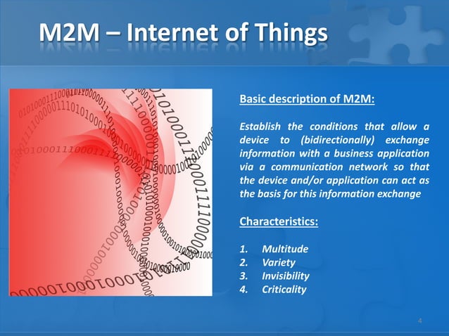 M2M - Internet of things | PPT