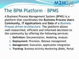 M2MSys BPM Executive Summary | PDF | Computer Software and Applications ...