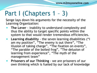 Peter Senge "Fifth Discipline" Book Review - Learning Organization ...