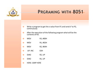 mca is a microcontroller and accmulator is a third year couse | PPT