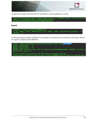 M2M infrastructure using Docker | PDF