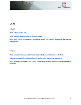 M2M infrastructure using Docker | PDF