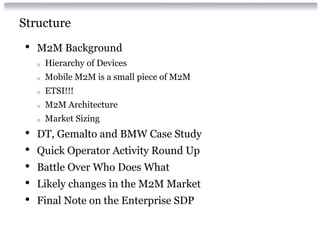 M2M Market Analysis, SDP Global Summit | PPT
