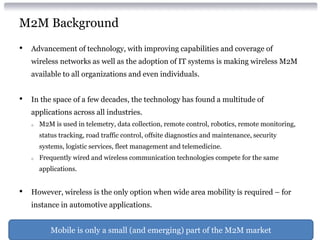 M2M Market Analysis, SDP Global Summit | PPT