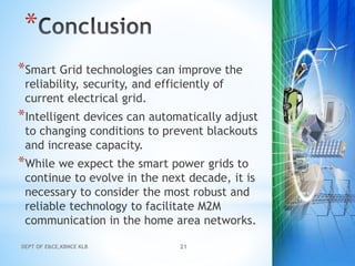 M2m communication in smart grid ppt | PPT