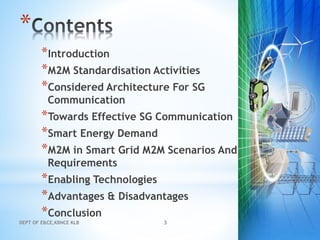 M2m communication in smart grid ppt | PPTX | Telecommunications ...