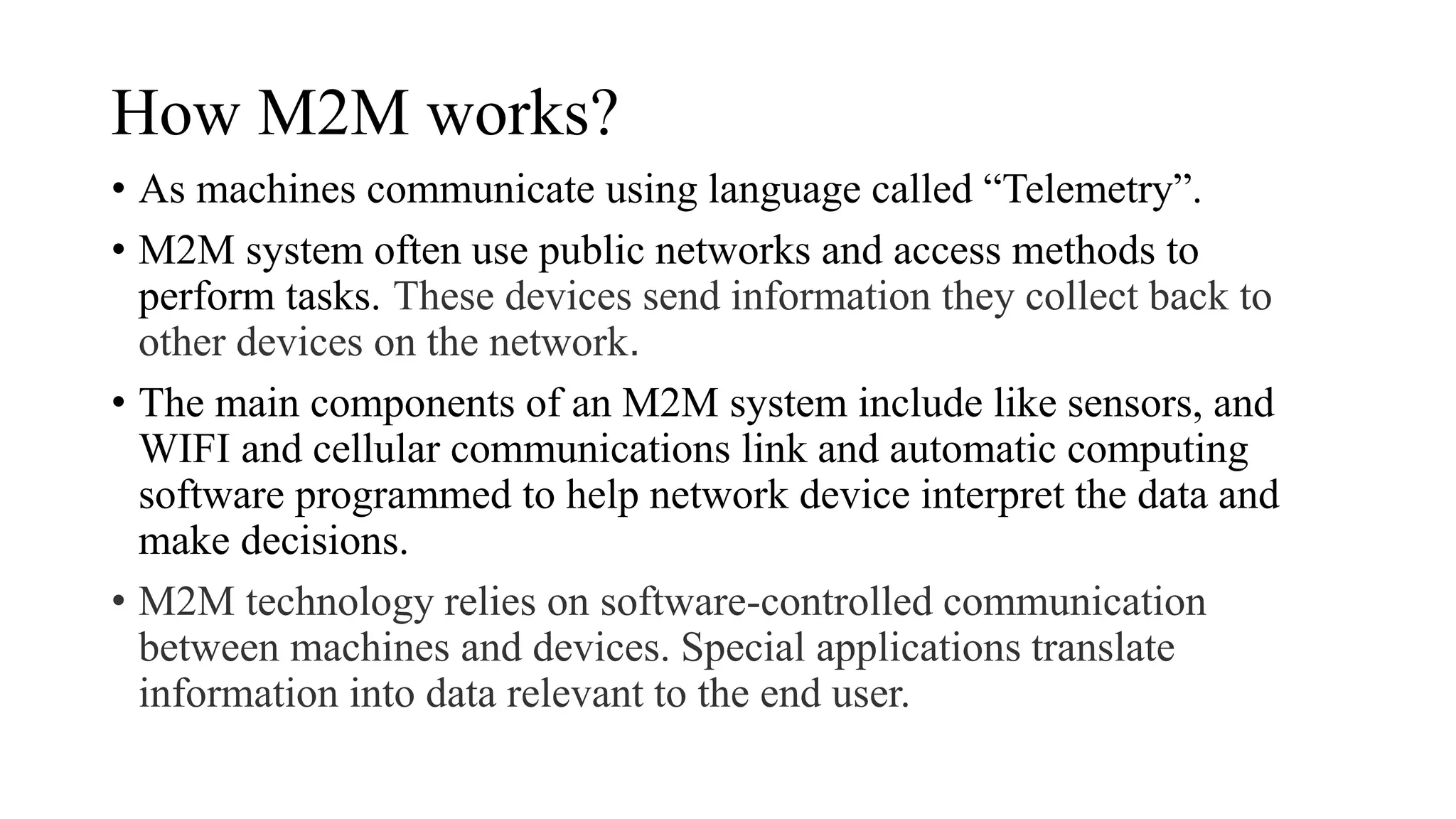 M2M technology in IOT | PPTX