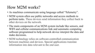 M2M technology in IOT | PPTX