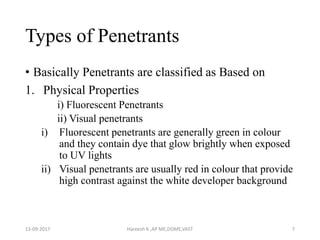 Introduction to Liquid Penetrant Testing | PPTX