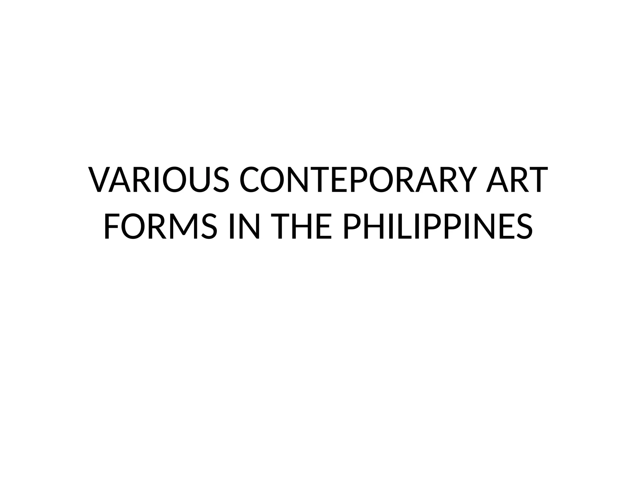 M2 PART 1.pptx Contemporary Arts Modules | PPTX