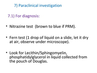 M2 premature rupture of membranes | PPT