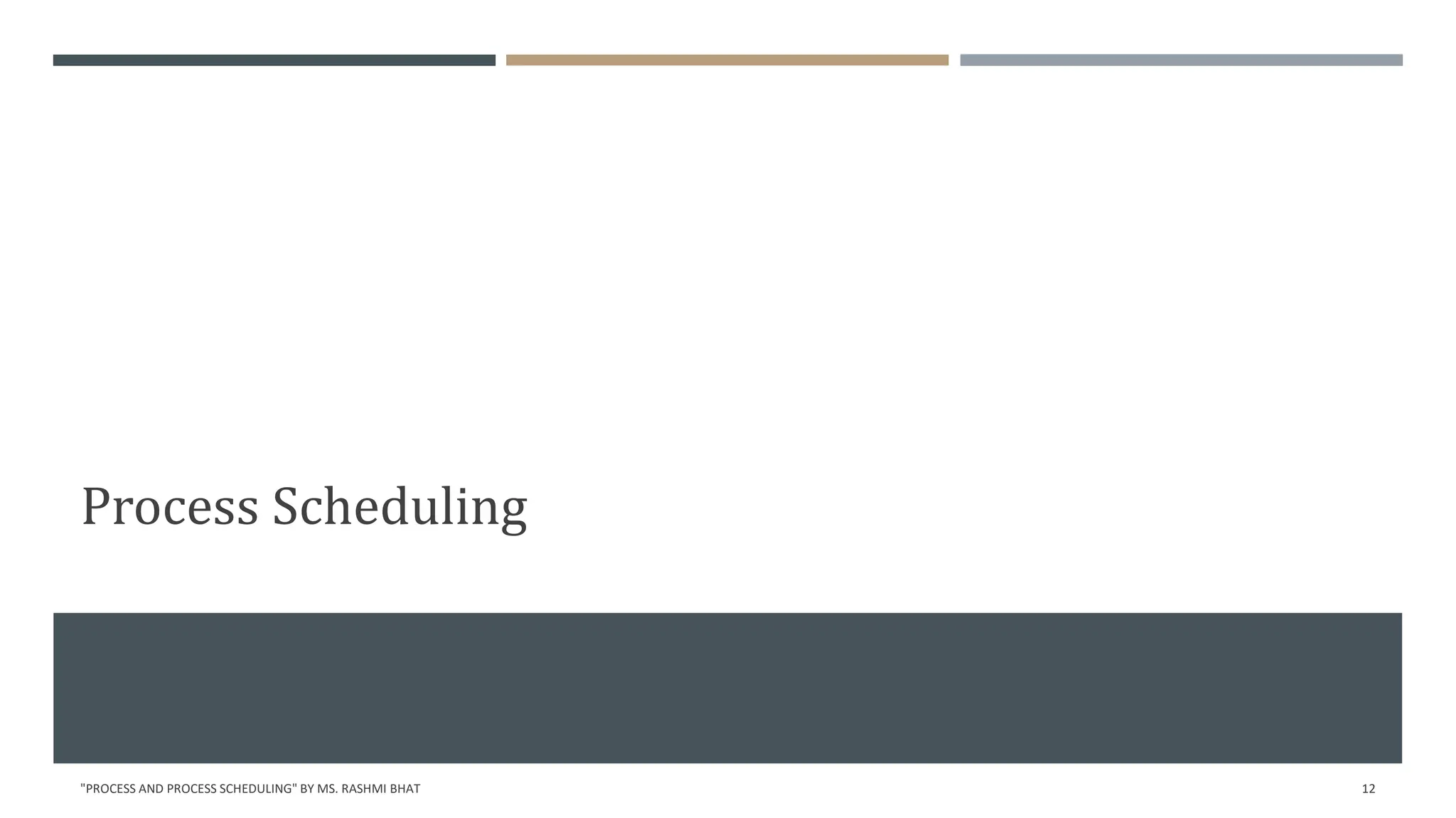 Process Scheduling in OS | PPT