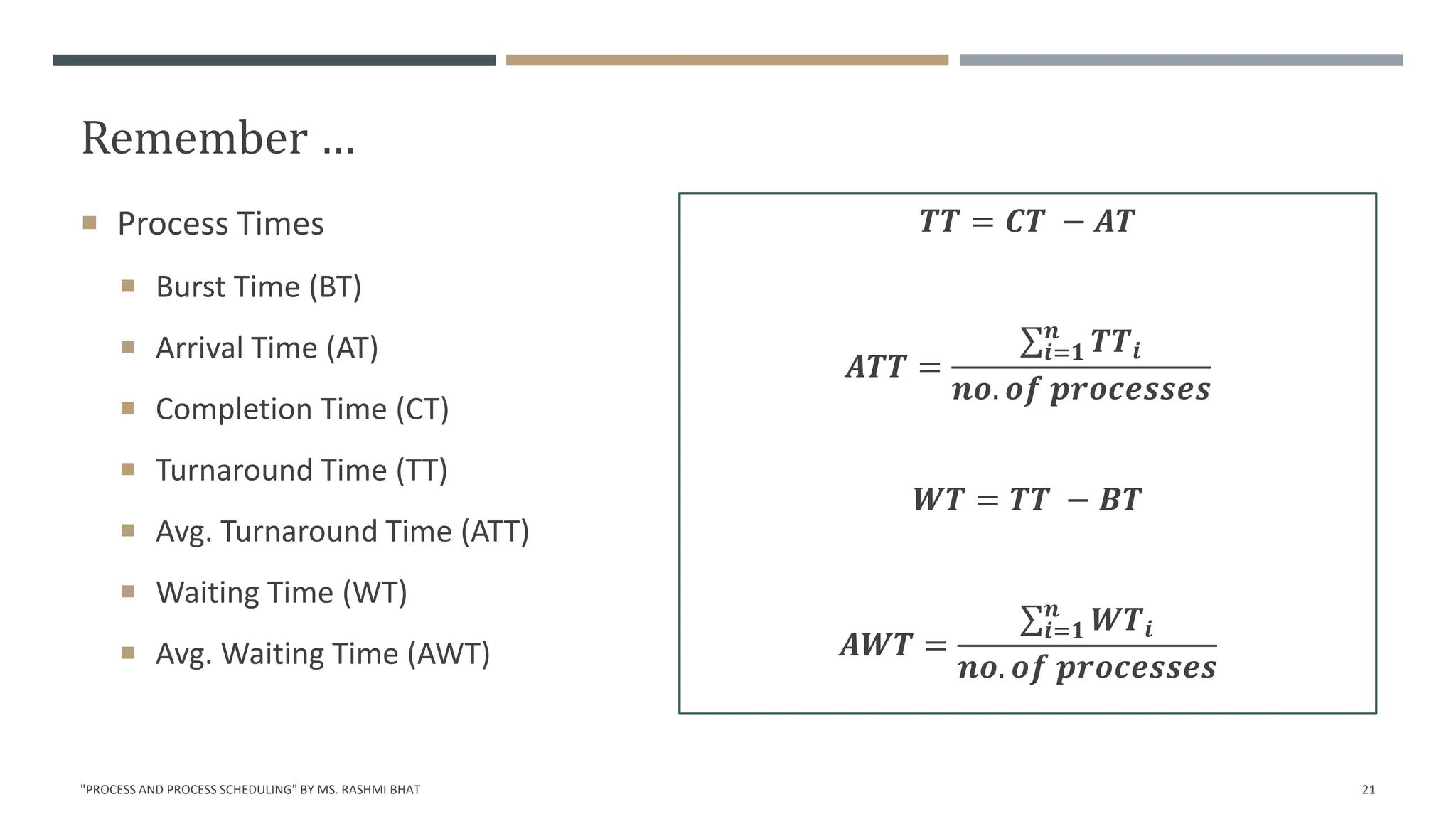 Process Scheduling in OS | PDF