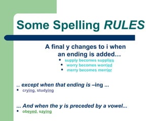 M2 some spellingrules | PPT