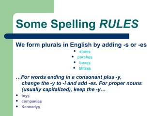 M2 some spellingrules | PPT