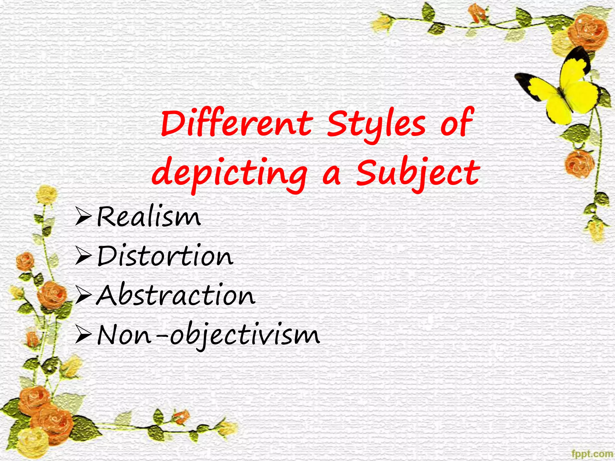 Subjects and Elements (Contemporary Philippine Arts from the Region) | PPTX