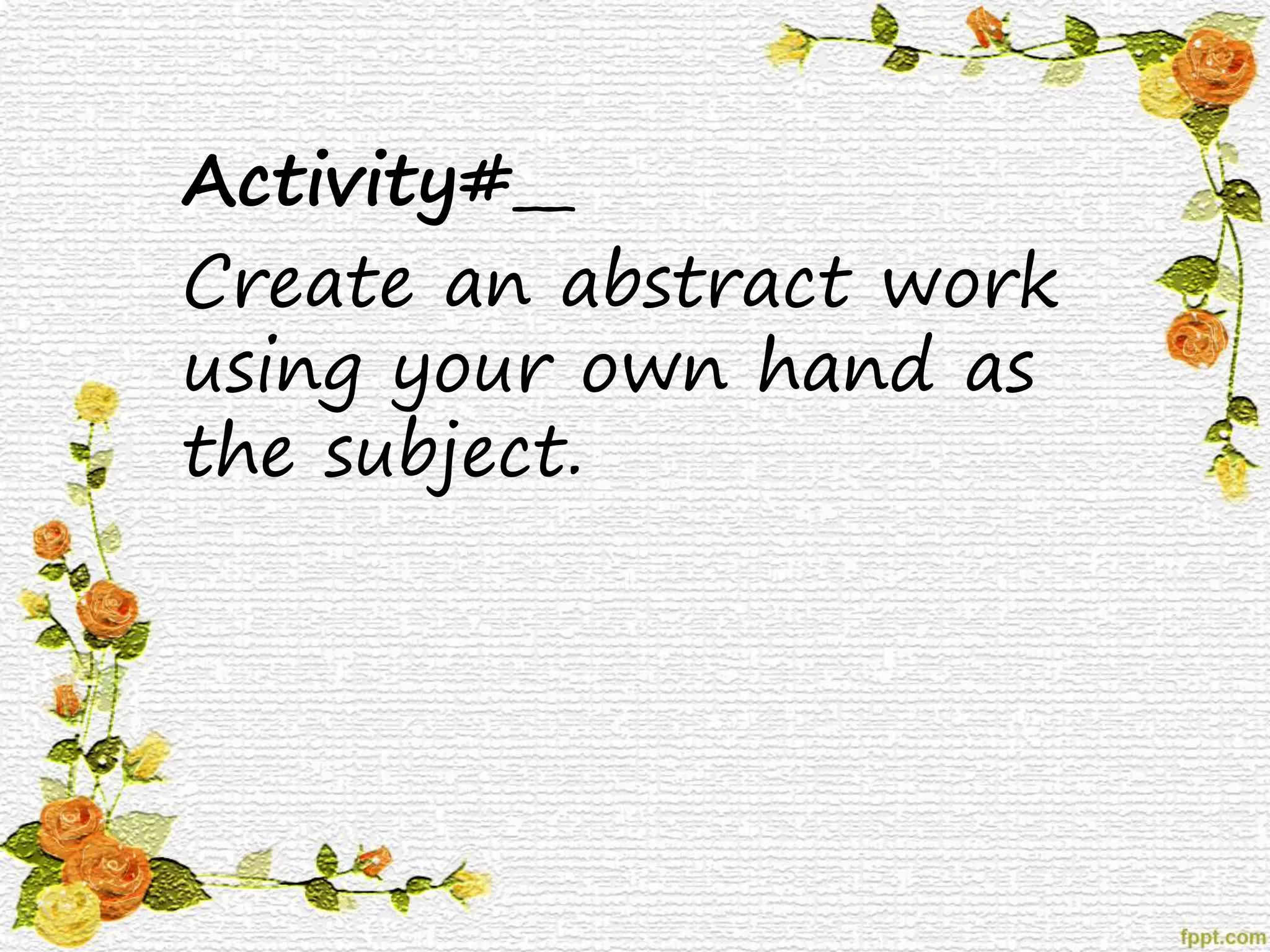 Subjects and Elements (Contemporary Philippine Arts from the Region) | PPTX