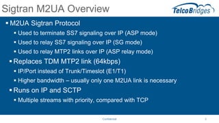 SIGTRAN M2UA Technical Training from TelcoBridges | PDF | Computer Networking | Computing