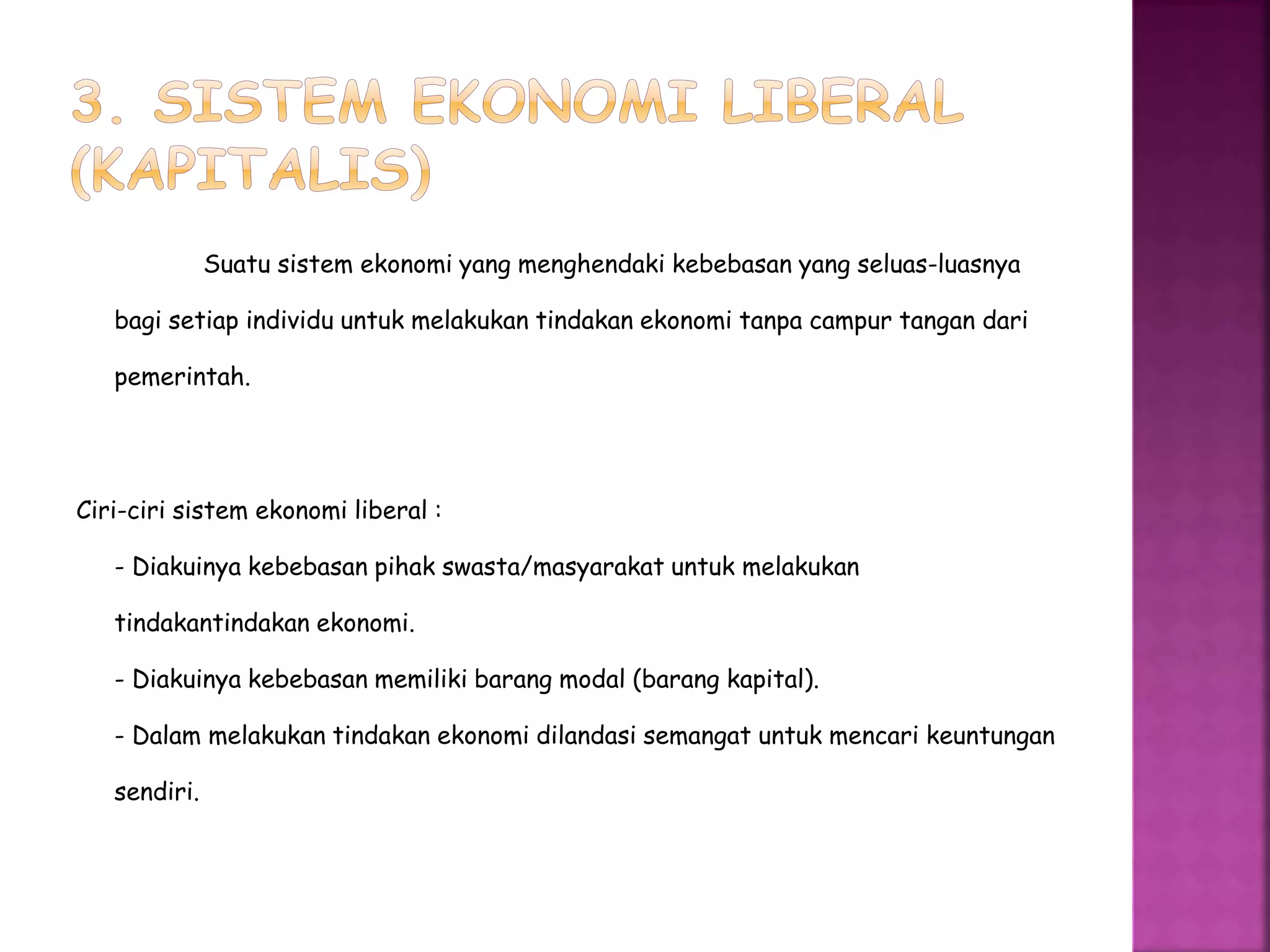 M3. sistem ekonomi indonesia | PPTX