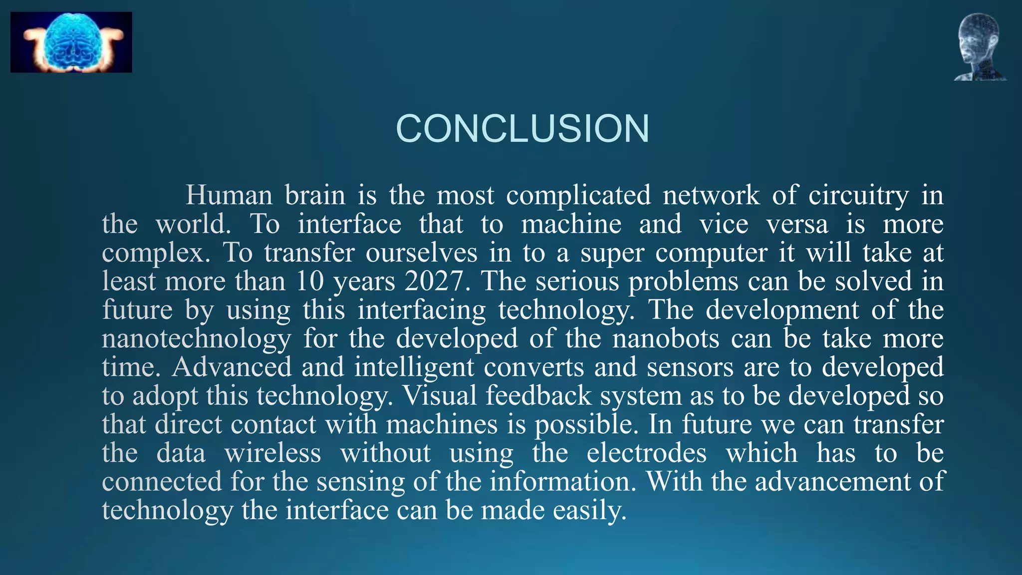 The-man-machine-man(m3) interfacing with the blue brain technology | PPT