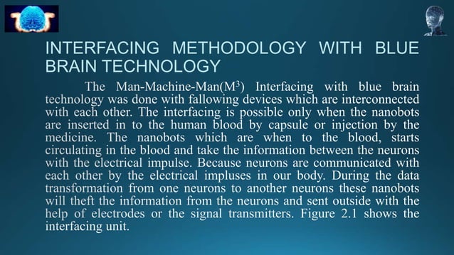The-man-machine-man(m3) interfacing with the blue brain technology | PPTX