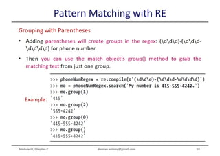 Python Programming ADP VTU CSE 18CS55 Module 3 Chapter 7 - A | PPT