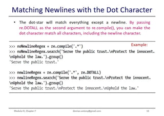 Python Programming ADP VTU CSE 18CS55 Module 3 Chapter 7 - B | PPT