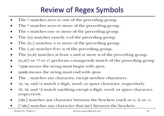 Python Programming ADP VTU CSE 18CS55 Module 3 Chapter 7 - B | PPT