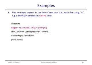 Python Programming ADP VTU CSE 18CS55 Module 3 Chapter 7 - B | PPT