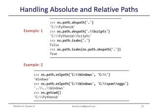 Python Programming ADP VTU CSE 18CS55 Module 3 Chapter 8 - A | PDF ...