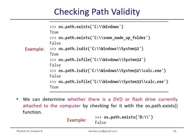 Python Programming Adp Vtu Cse 18cs55 Module 3 Chapter 8 A Pdf Operating Systems