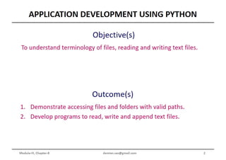 Python Programming ADP VTU CSE 18CS55 Module 3 Chapter 8 - A | PDF | Operating Systems ...