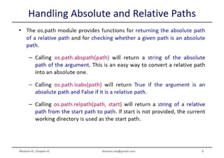 Python Programming ADP VTU CSE 18CS55 Module 3 Chapter 8 - A | PDF ...