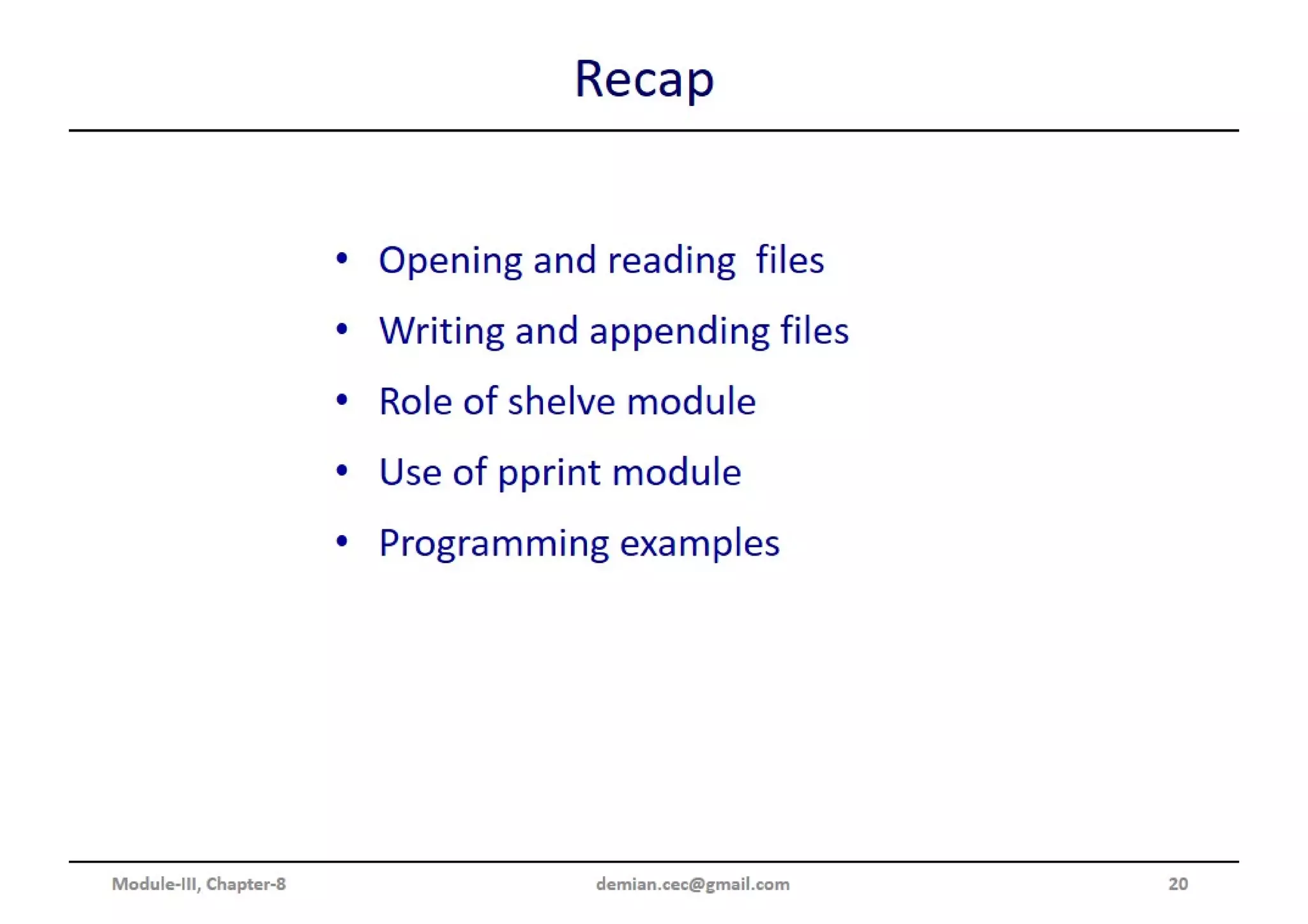 Python Programming ADP VTU CSE 18CS55 Module 3 Chapter 8 - B | PPT