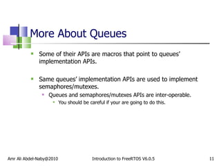 FreeRTOS Course - Queue Management | PPT