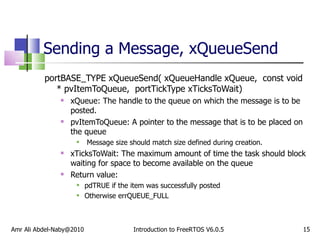 FreeRTOS Course - Queue Management | PPT | Operating Systems | Computer Software and Applications