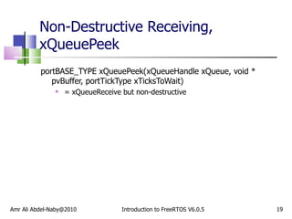 FreeRTOS Course - Queue Management | PPT
