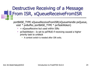 FreeRTOS Course - Queue Management | PPT