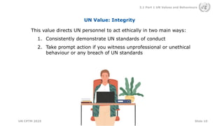 M3 - Lesson 3.1 UN Values and Behaviours Part 1 - Slides.pptx