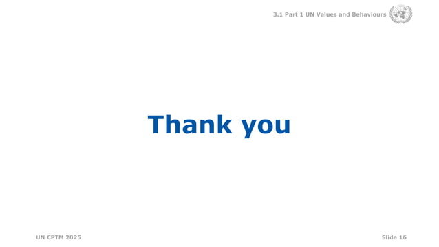 M3 - Lesson 3.1 UN Values and Behaviours Part 1 - Slides.pptx