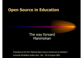 M3 open-source-in-education-upsi | PDF | Computer Software and Applications | Computing