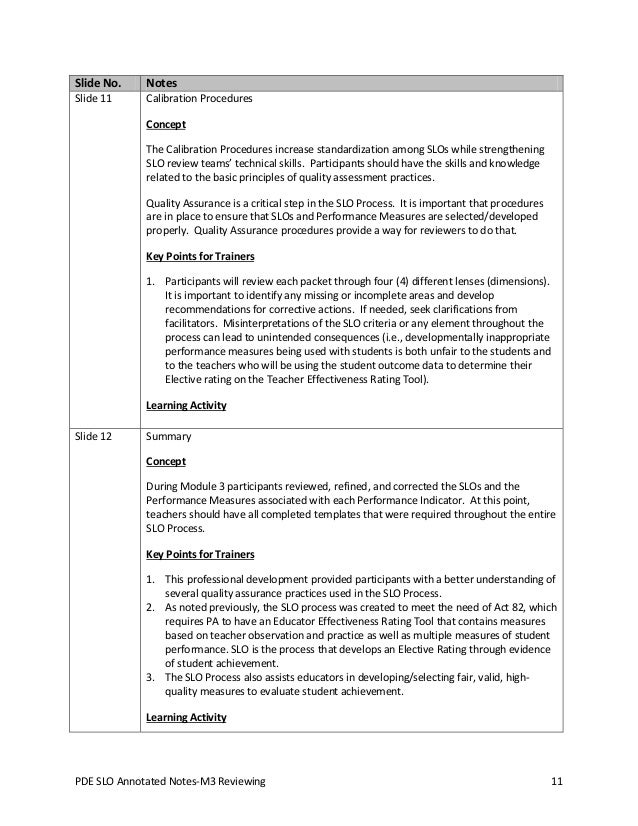 M3 Reviewing Trainer Notes