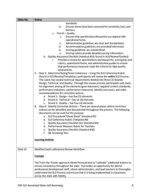 M3 Reviewing Trainer Notes