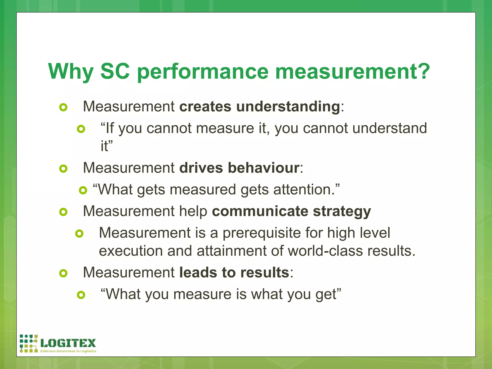 Supply Chain performance | PPTX