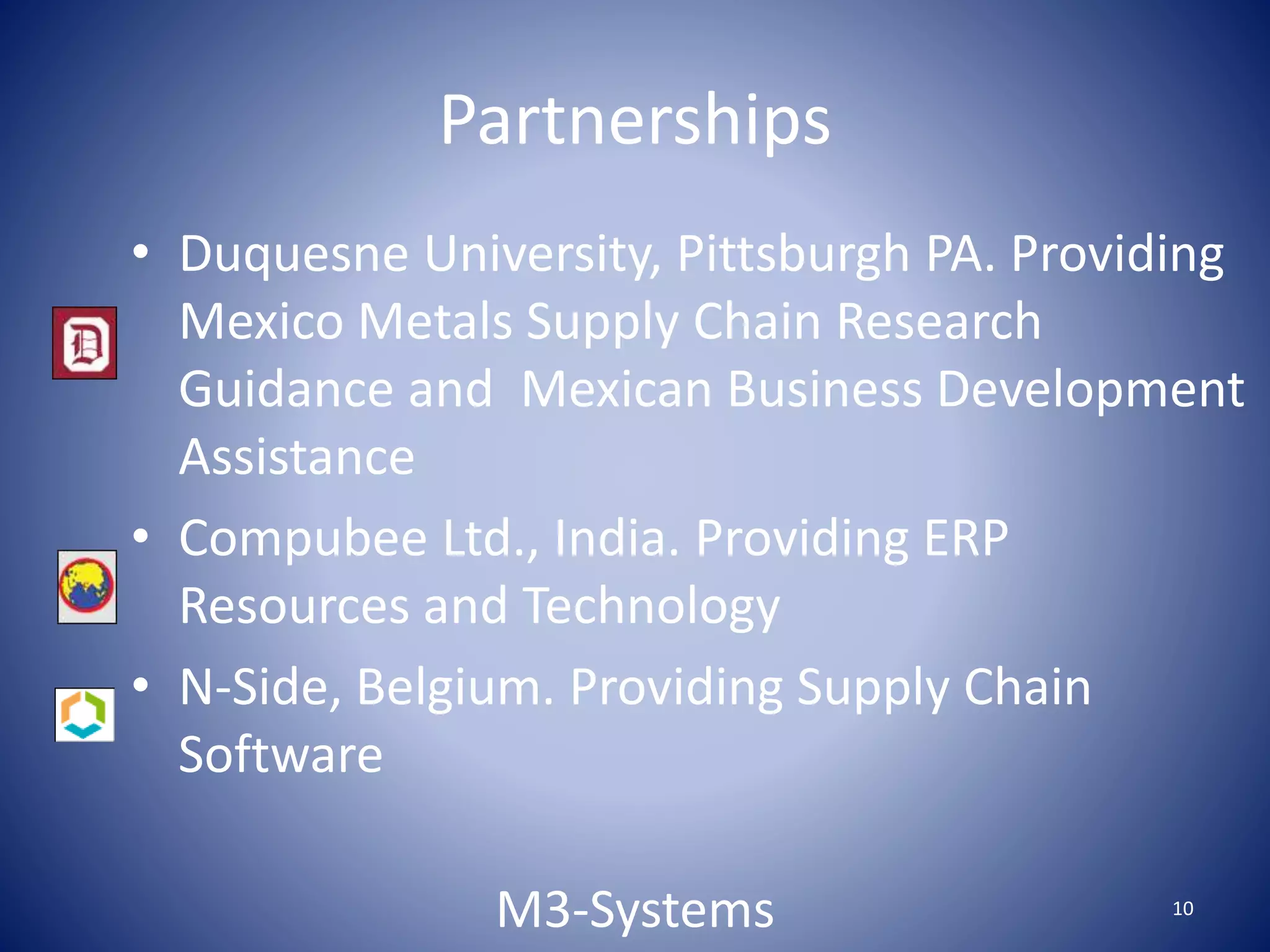 M3 Systems Mexico Supply Chain Presentation | PPTX