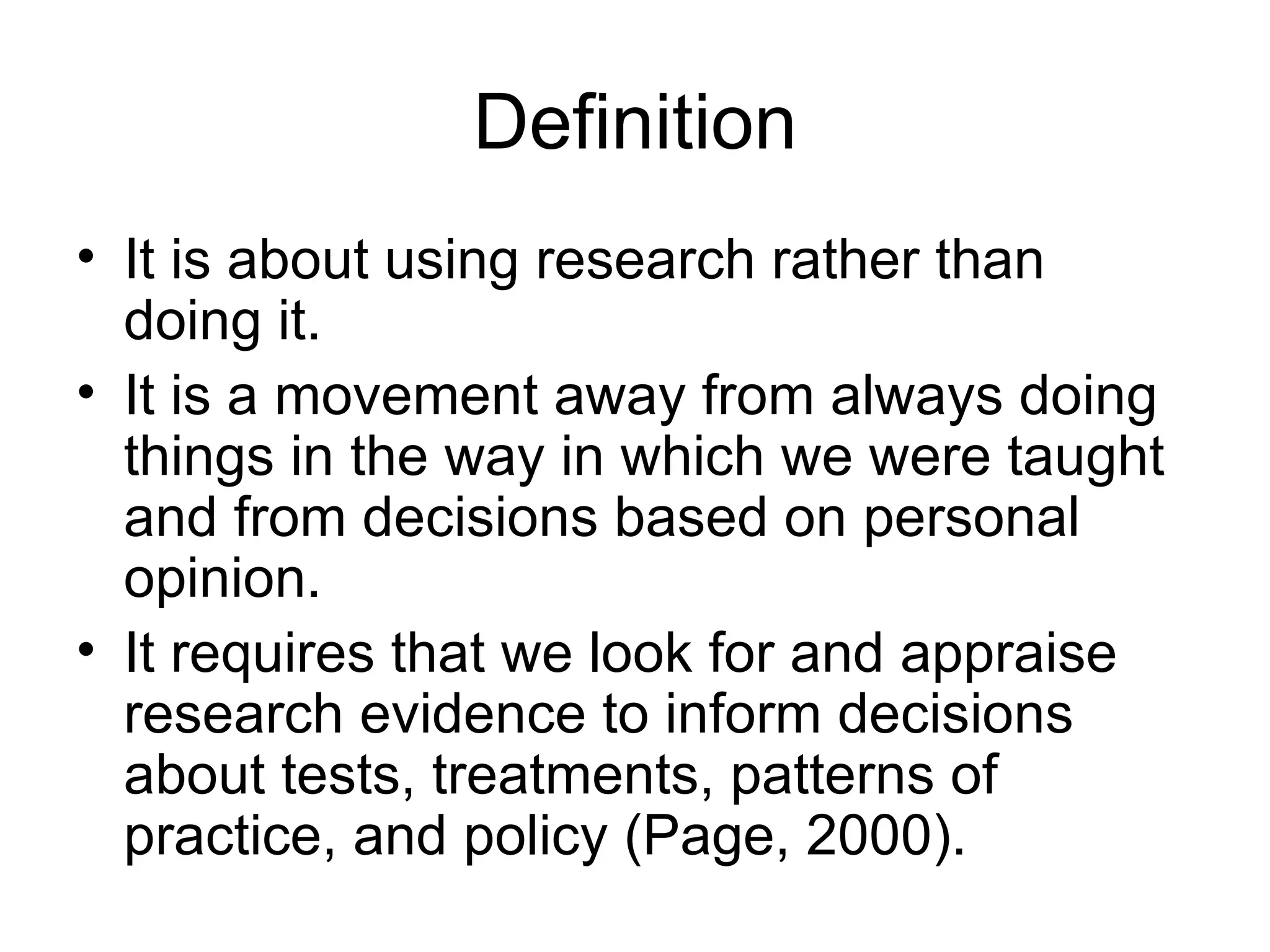 What is evidence-based midwifery? | PPT