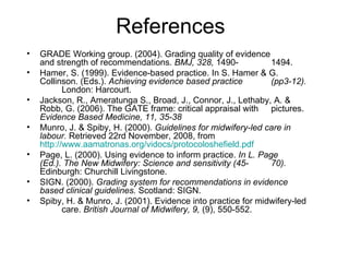 What is evidence-based midwifery? | PPT